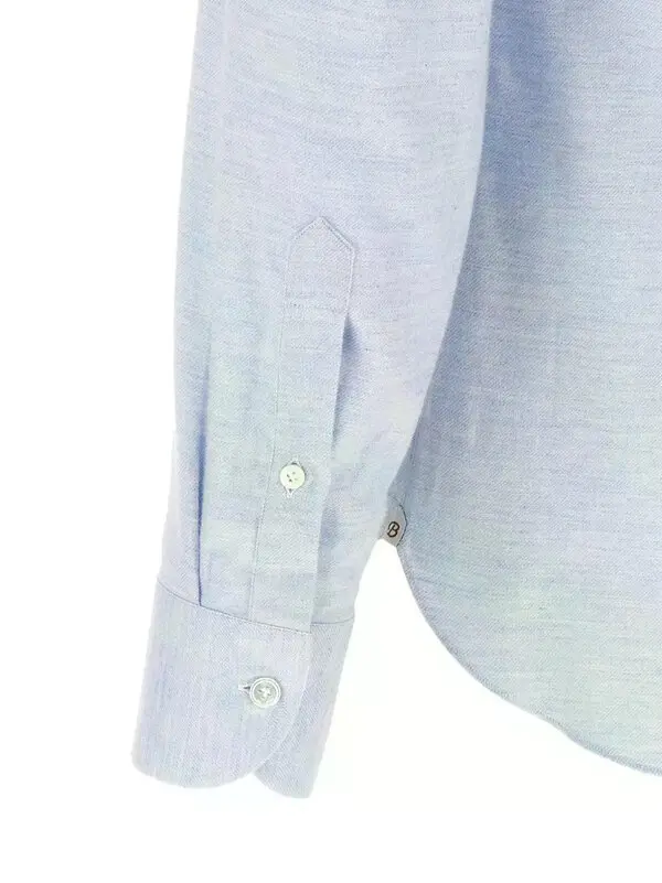 BORRIELLO NAPOLI Melange-effect Shirt - Blue