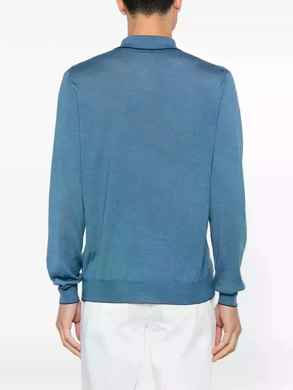 Stefano Ricci Geometric-pattern Zip-fastening Polo Shirt