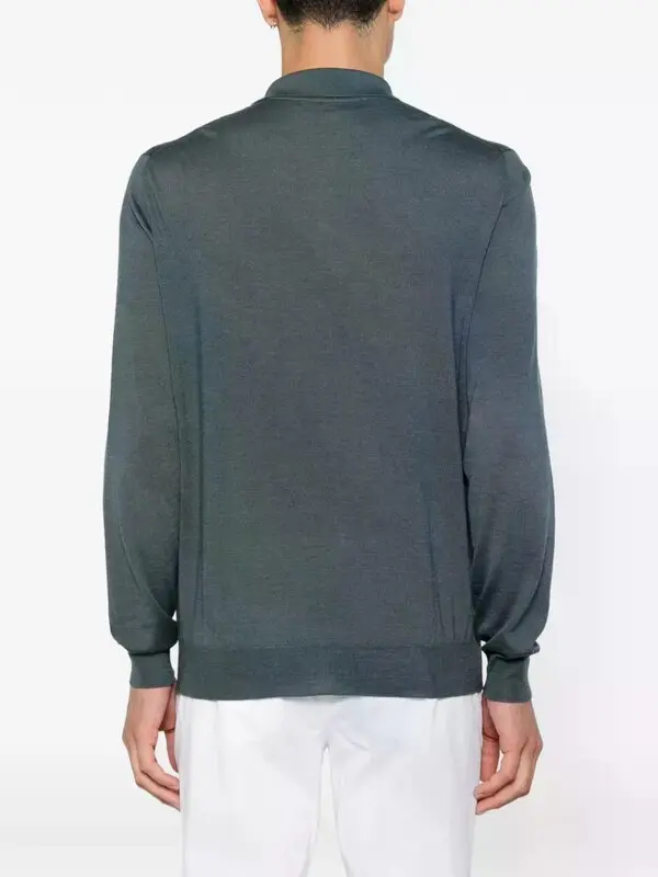 Stefano Ricci Geometric-pattern Zip-fastening Polo Shirt