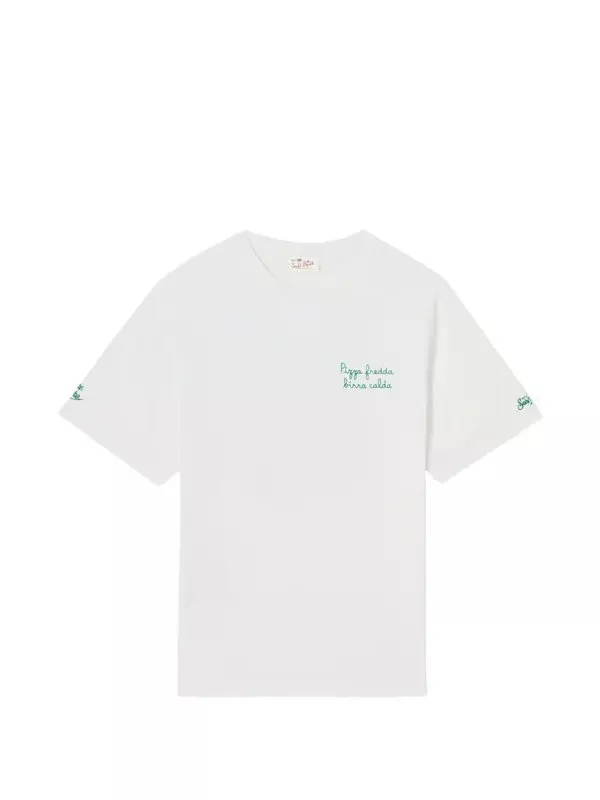 MC2 SAINT BARTH Portofino Embroidered T-shirt - White