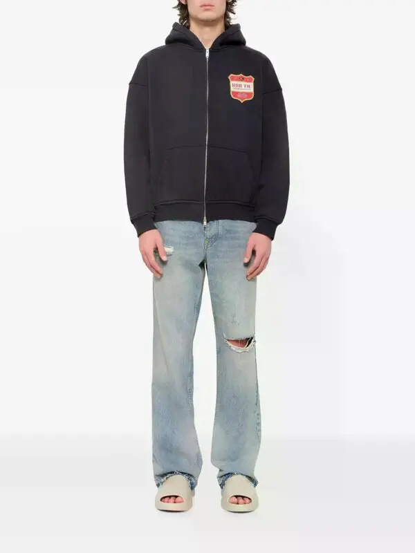 Rhude Filtaro Crest Zip-up Hoodie