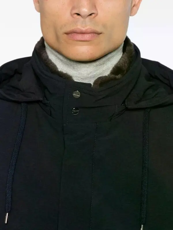 Herno Faux-fur Trim Hooded Jacket