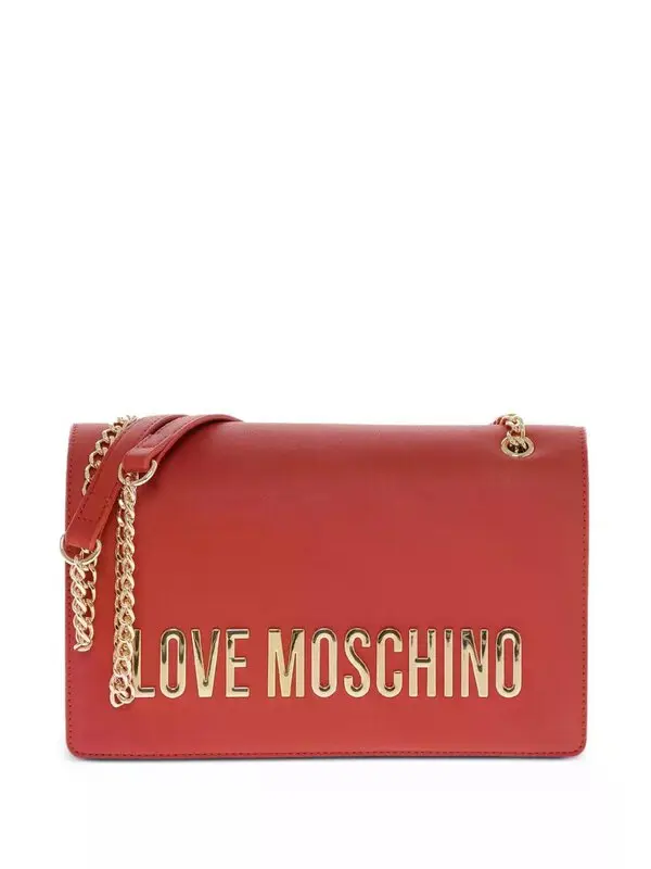 Moschino Logo-plaque Shoulder Bag - Red
