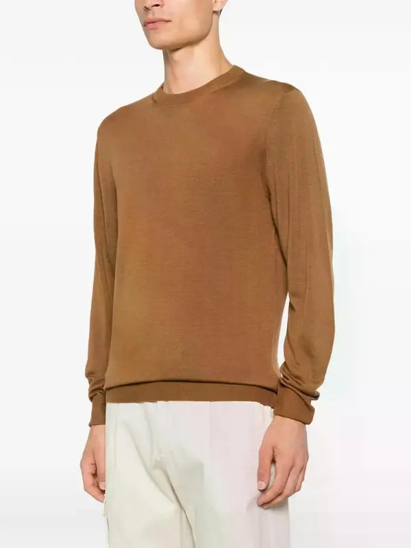 Canali Crew Neck Wool Sweater