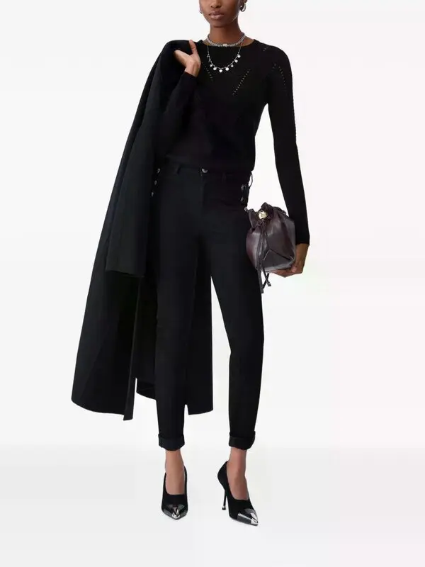 Liu Jo Knit Top With Cut-out - Black