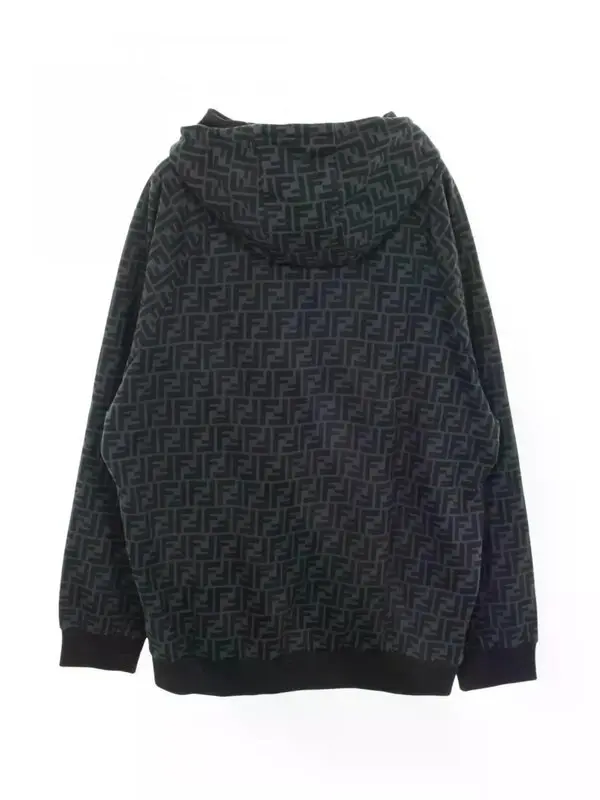 Fendi 2010s Zucca-pattern Hoodie - Grey