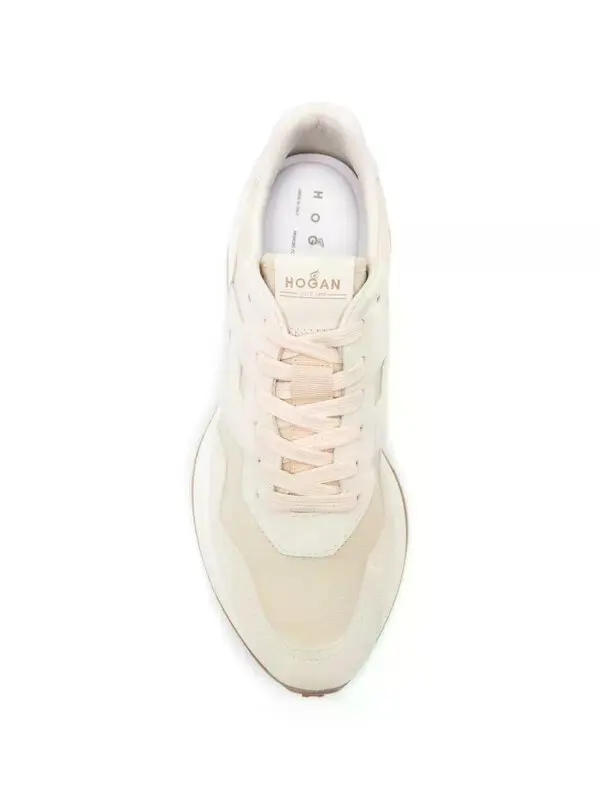 Hogan H641 Logo-patch Sneakers - Neutrals
