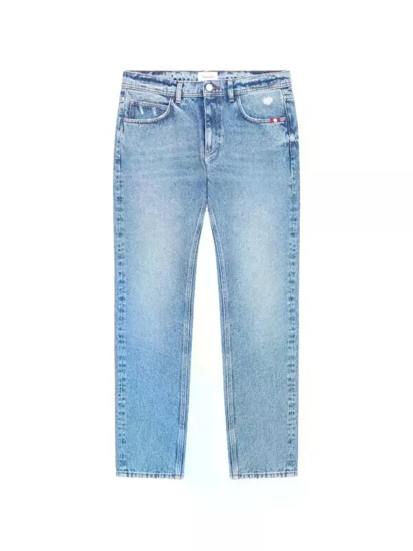 AMISH SUPPLIES Whiskered Skinny-fit Jeans - Blue