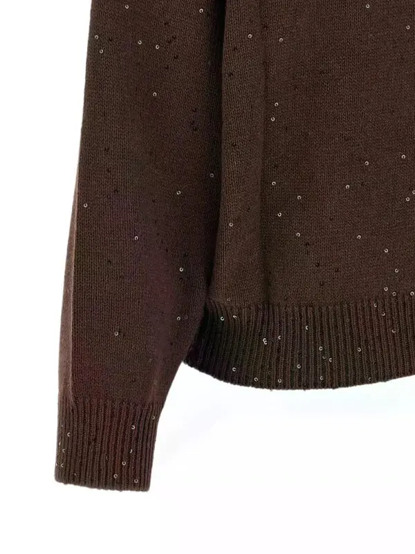 Brunello Cucinelli Diamante Sequin-embellished Sweater