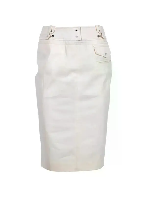 Altuzarra Waistband-detail Pencil Midi Skirt - Neutrals