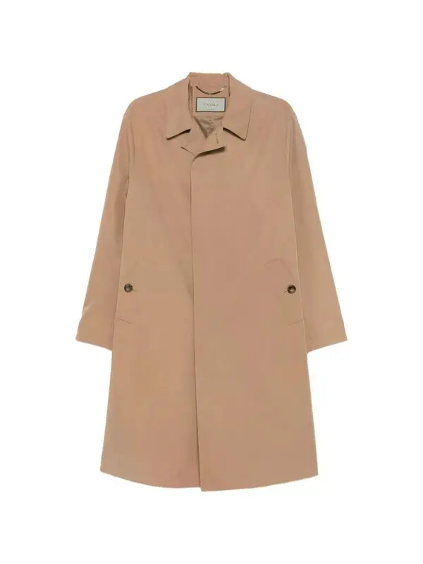 Canali Button-fastening Storm-flap Jacket - Neutrals