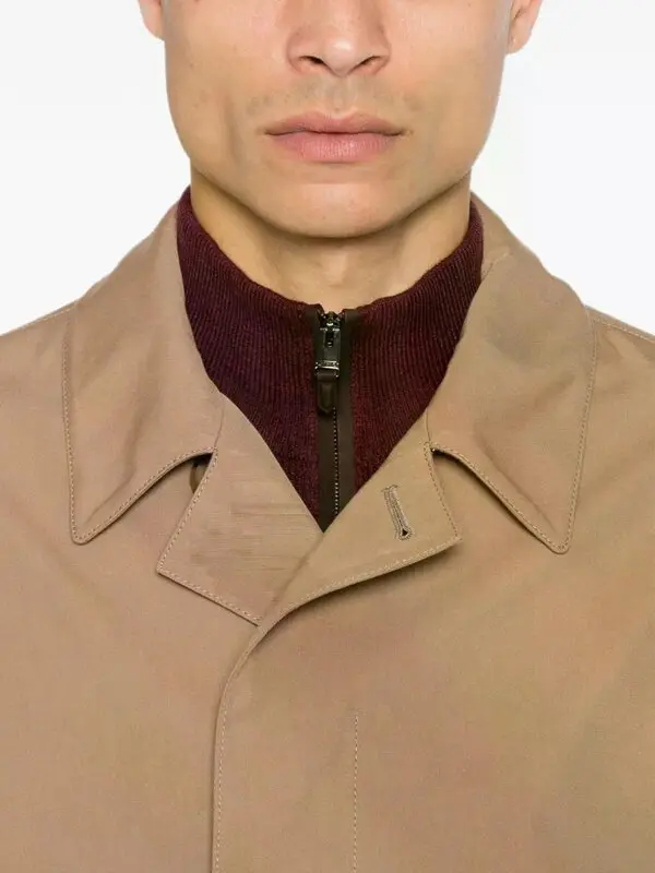Canali Button-fastening Storm Flap Jacket
