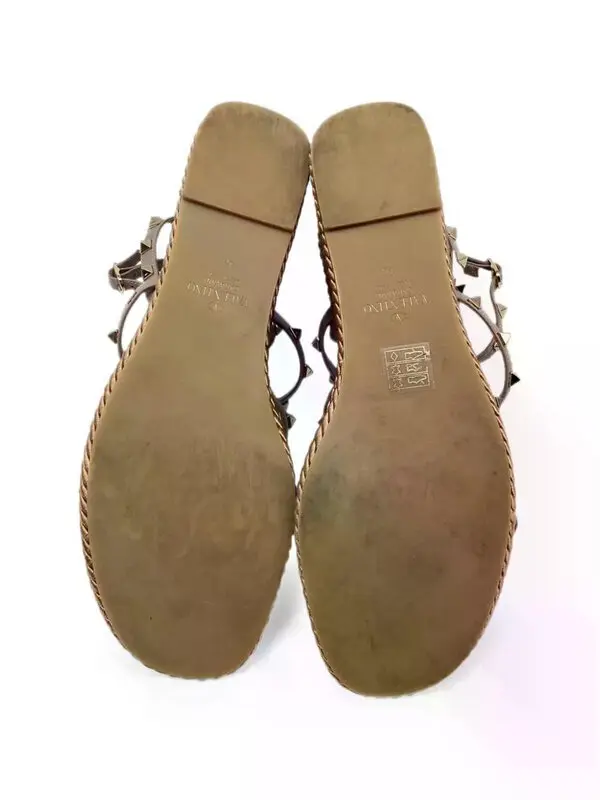 Valentino Garavani Rockstud Espadrille Wedge Sandals