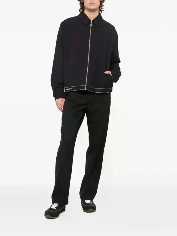 Casablanca Logo-embroidered Zip-up Jacket