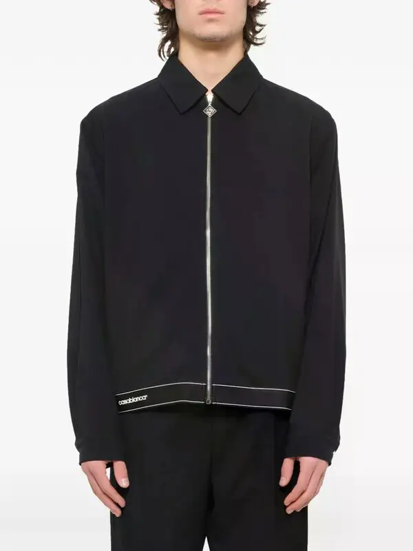 Casablanca Logo-embroidered Zip-up Jacket