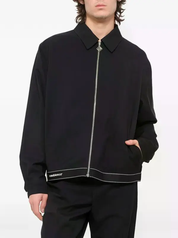 Casablanca Logo-embroidered Zip-up Jacket