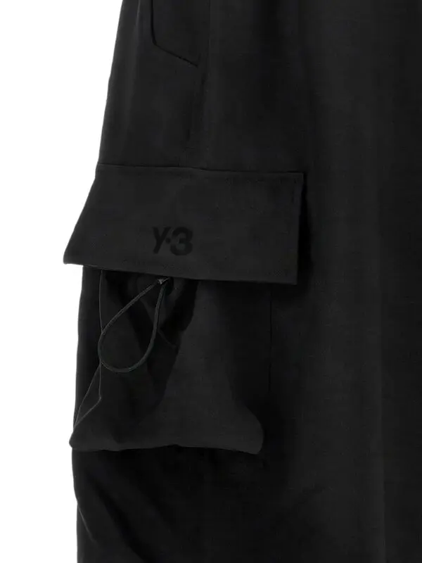 Y3 Logo-print Drawstring Cargo Pants