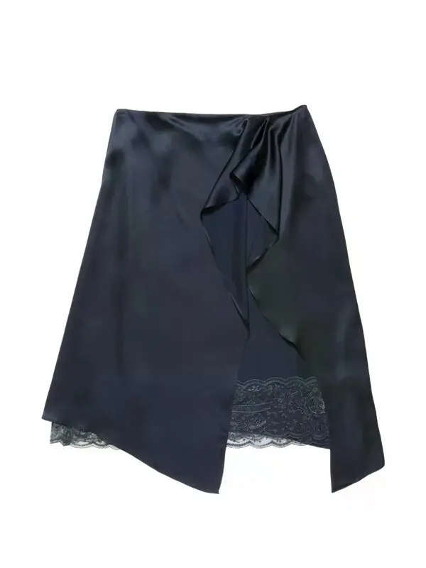 Acne Studios Layered Satin Skirt - Blue