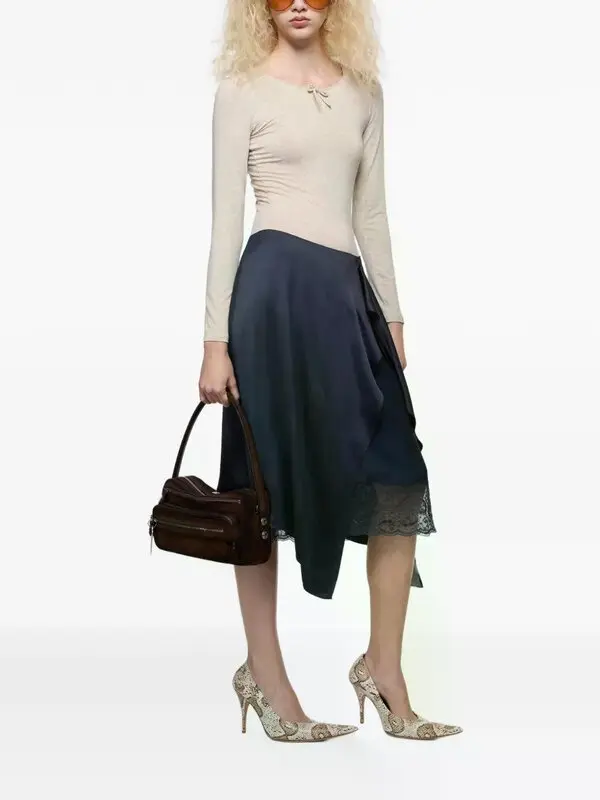 Acne Studios Layered Satin Skirt