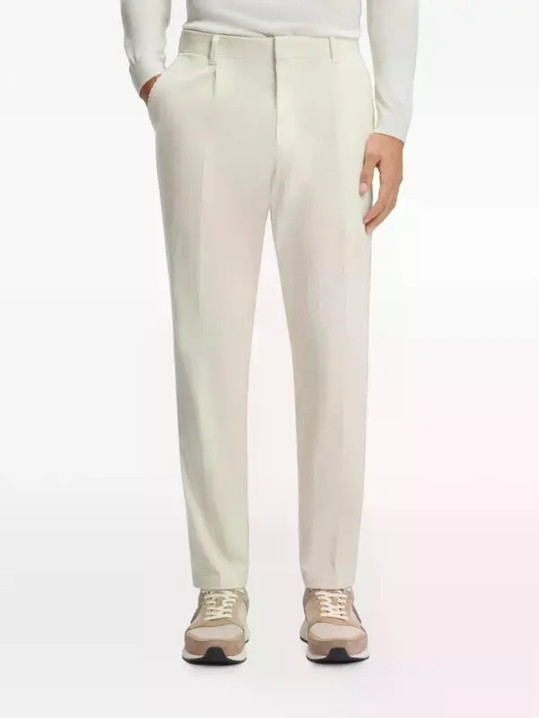 BOSS Pleated-front Corduroy Trousers