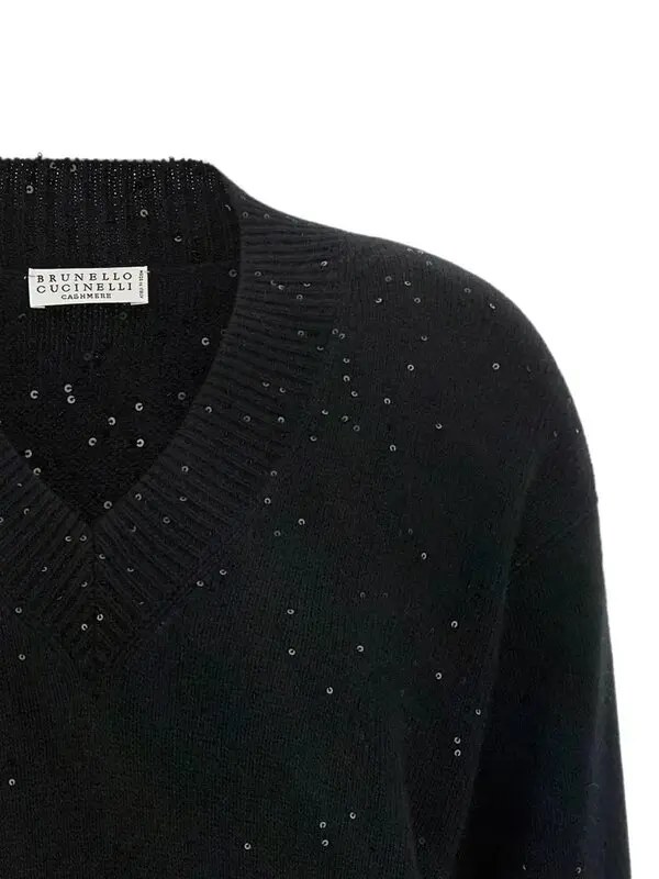 Brunello Cucinelli Diamante Sequin-embellished Sweater