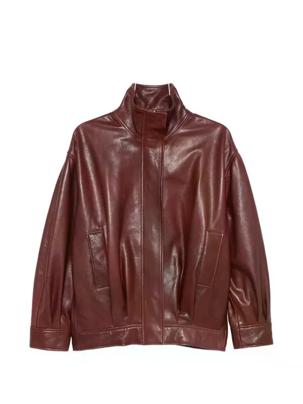 ARMA Paula Zip-up Leather Jacket - Red