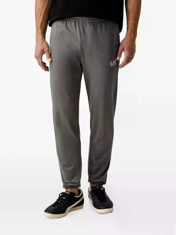 EA7 Logo-print Track Pants - Grey