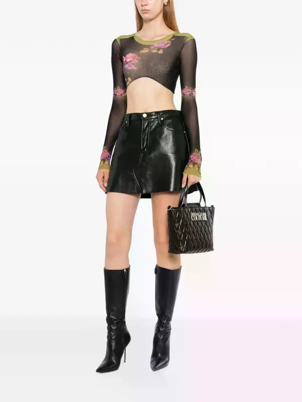 Versace Quilted Logo-plaque Tote Bag