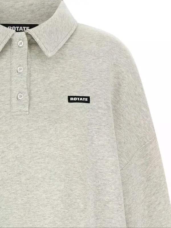 ROTATE BY BIRGER CHRISTENSEN Balloon-sleeve Polo Top