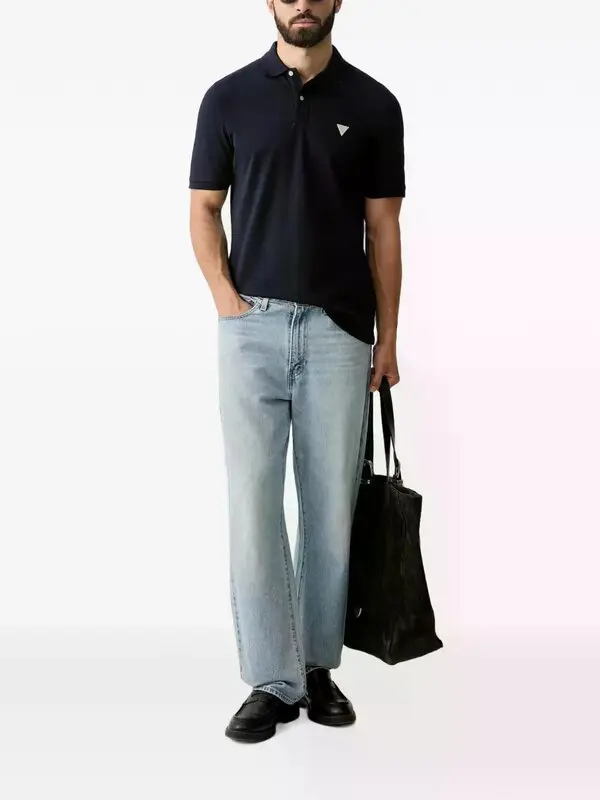 Guess Logo-patch Polo Shirt