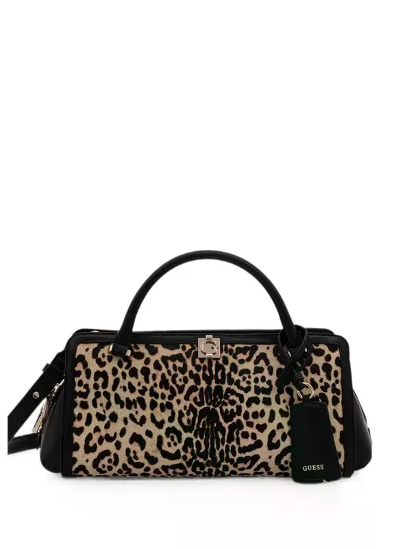 Guess Audrey Logo-plaque Tote Bag - Brown