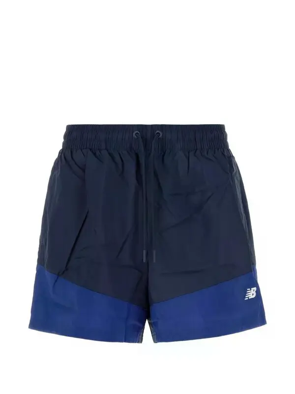 NEW BALANCE Sport Legacy Drawstring Track Shorts - Blue