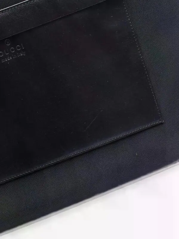 Gucci 2000s Canvas Leather Tote Bag
