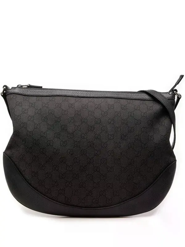 Gucci Large Gg Monogram Half Moon Crossbody Bag