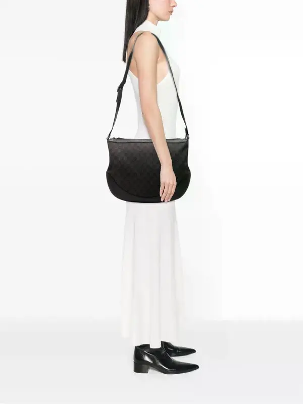 Gucci Large Gg Monogram Half Moon Crossbody Bag