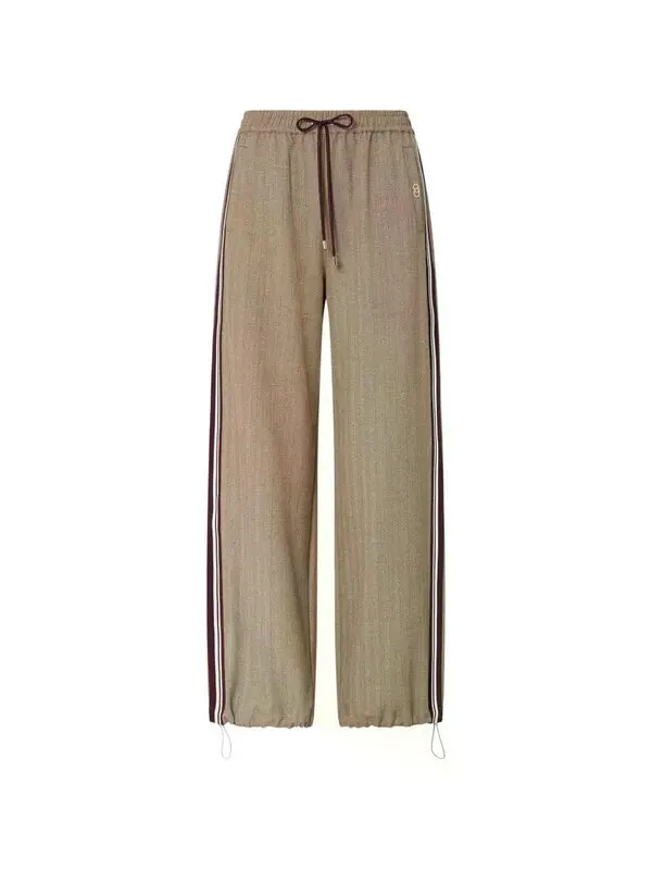 Liu Jo Pinstriped Drawstring Track Pants