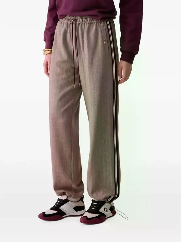 Liu Jo Pinstriped Drawstring Track Pants