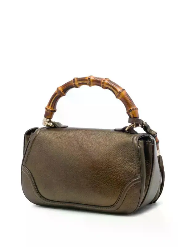 Gucci 2016-2026 Medium Leather New Bamboo Satchel