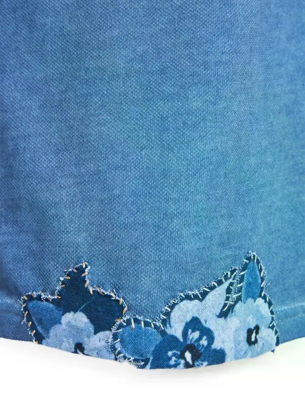 BOB Patchwork Embroidered Polo Shirt