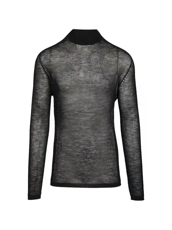 Rick Owens Ribbed-knit Cashmere Sweater - Black