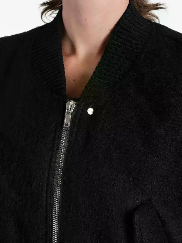 Rick Owens Cropped Oversized Bomber Jacket