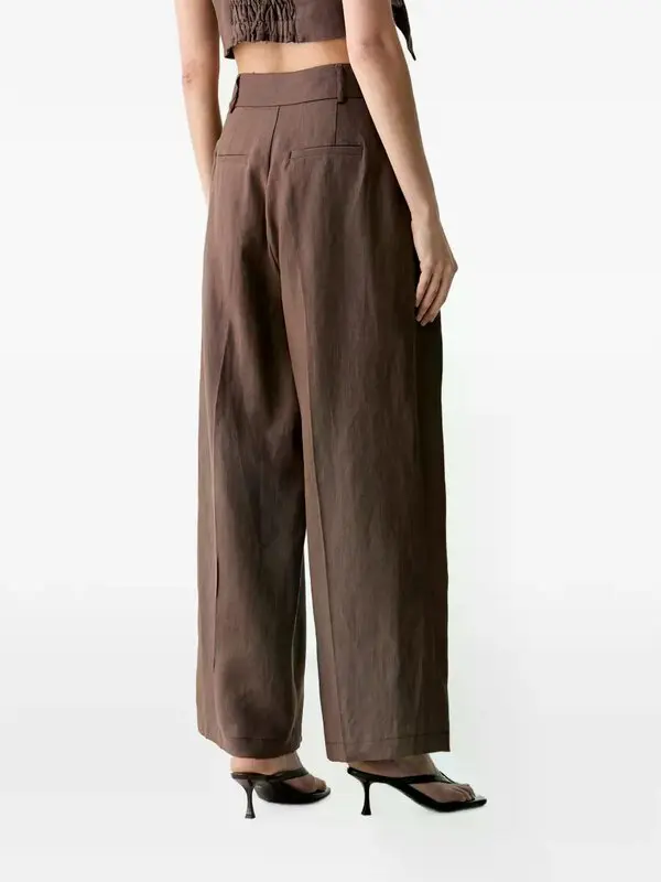 VICOLO Pleated Wide-leg Trousers