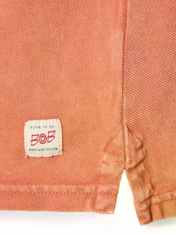 BOB Logo-embroidered Piqué Polo Shirt