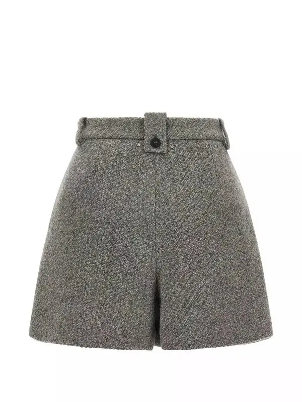 GOLDEN GOOSE Ryanna Mélange Virgin Wool Shorts