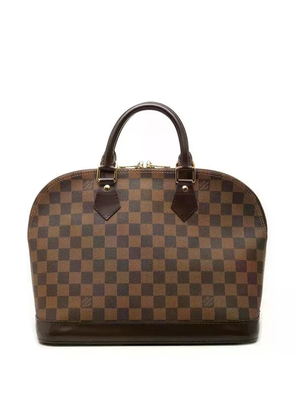 LOUIS VUITTON 2008 Damier Ebene Alma Pm Handbag