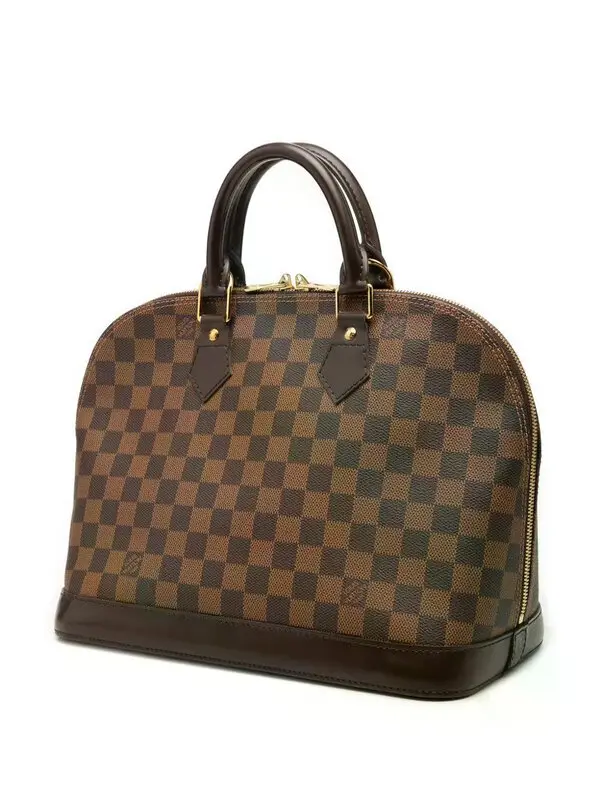 LOUIS VUITTON 2008 Damier Ebene Alma Pm Handbag