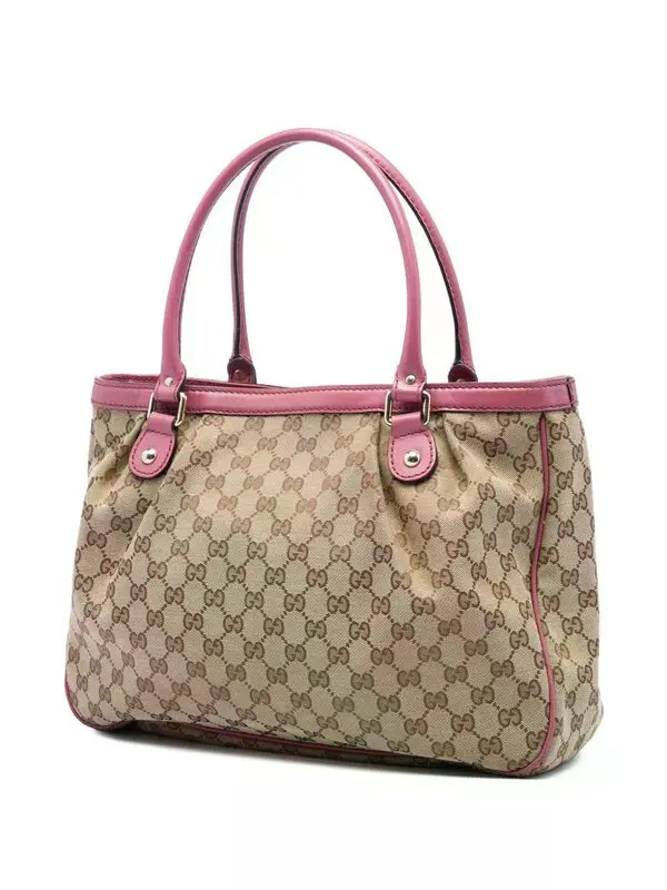 Gucci 2016-2026 Gg Canvas Sukey Tote Bag - Pink