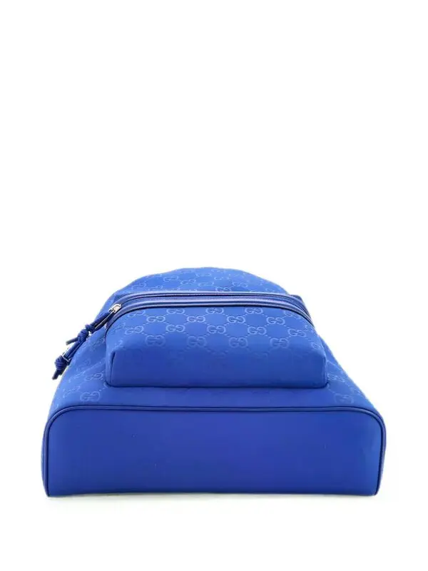 Gucci Edge Gg Embossed Leather Medium Backpack