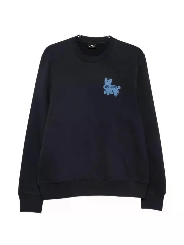 Paul Smith Bunny-print Sweatshirt - Blue