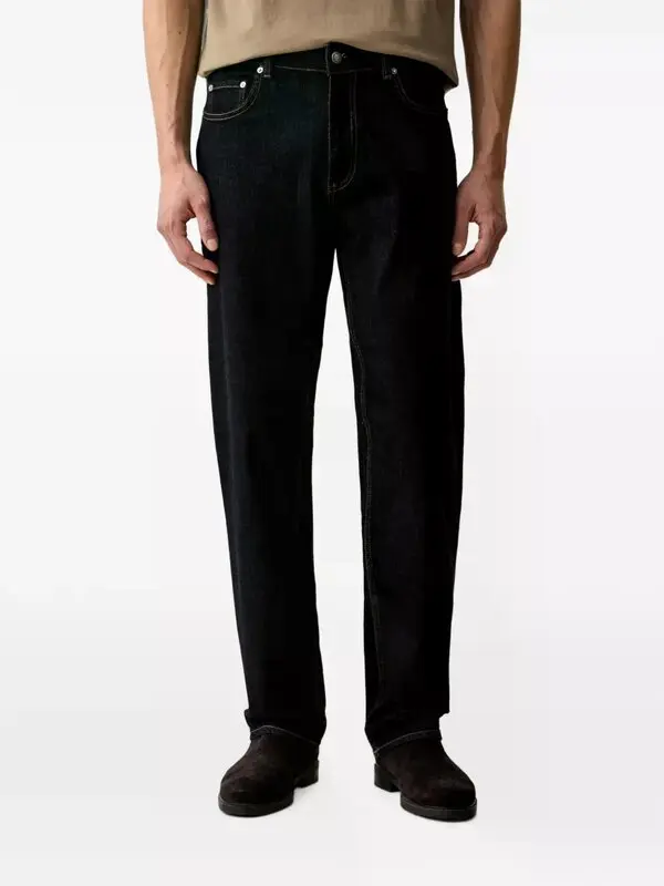 Guess Logo-patch Pocket Jeans - Blue